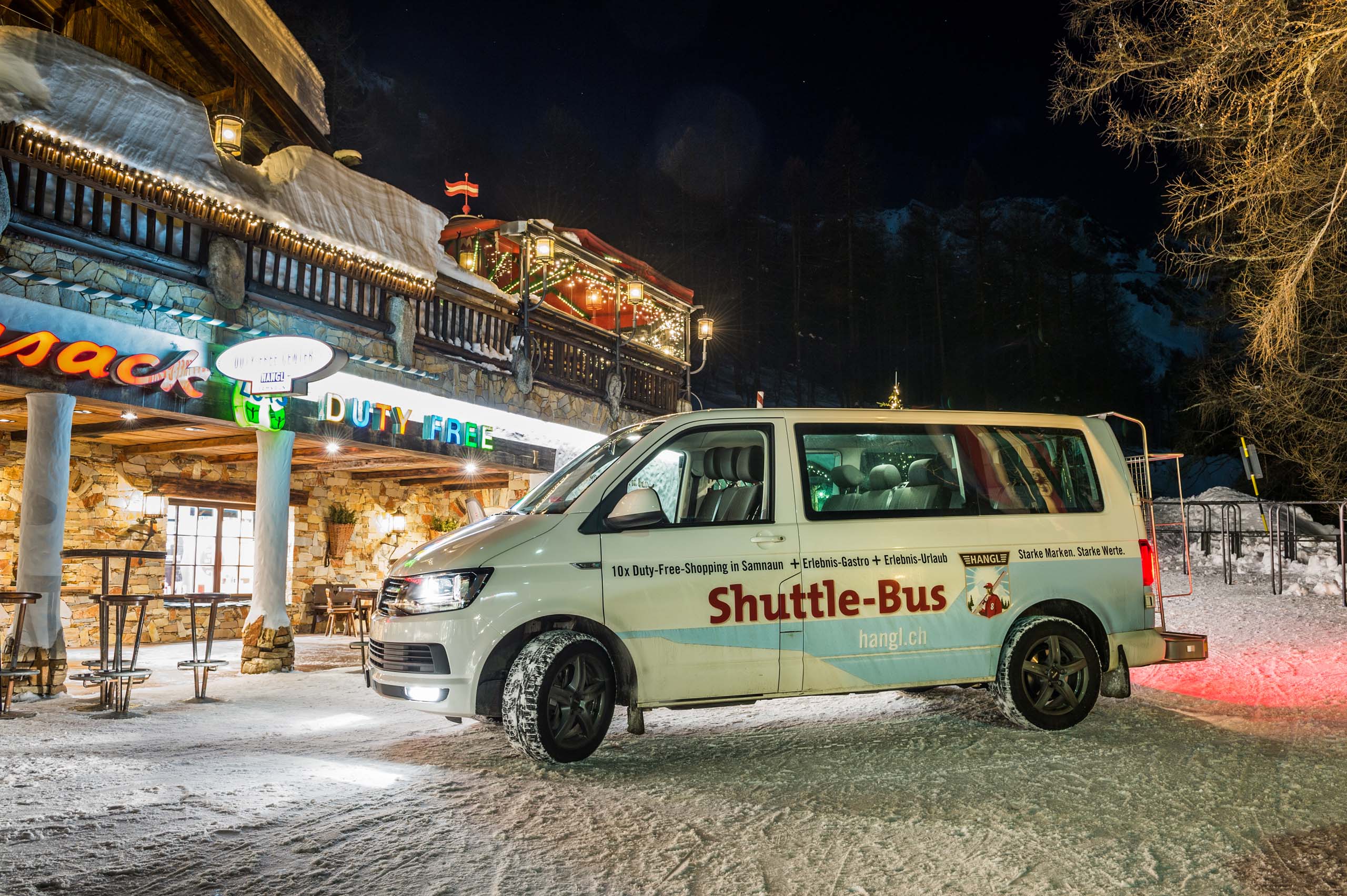 Shop for duty-free ski boots & more with our shuttle service